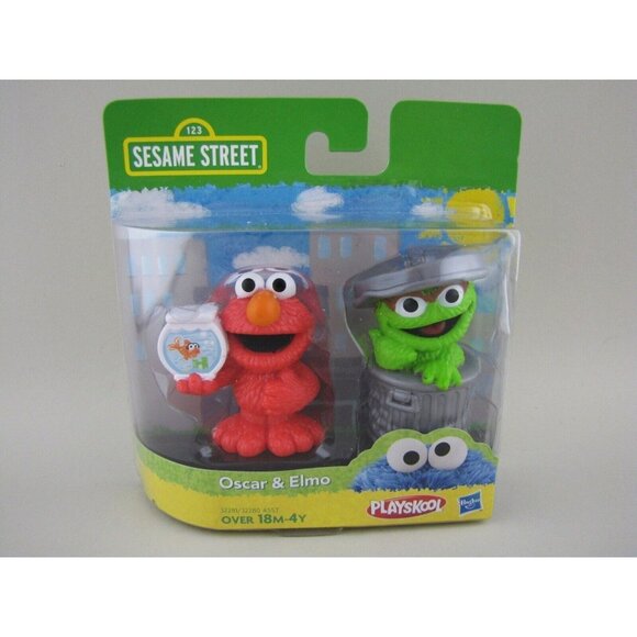 Playskool | Toys | Elmo With Dorothy Oscar Grouch In Trash Can Pvc ...